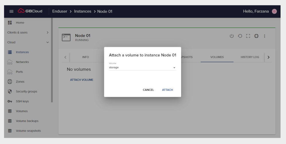 Volume Block Storage - GBCloud.Net