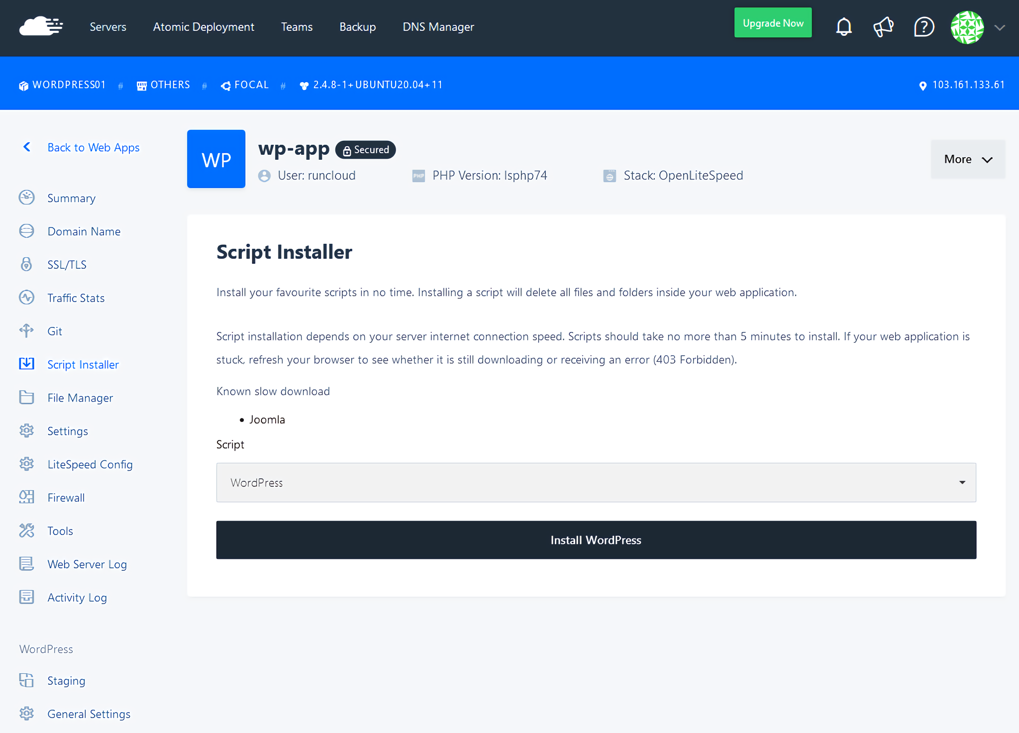How to Begin Using RunCloud on GBCloud - Blog - GB Cloud